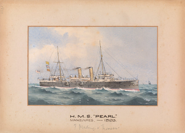 HMS Pearl Manoeuvres - 1893 posters & prints by unknown