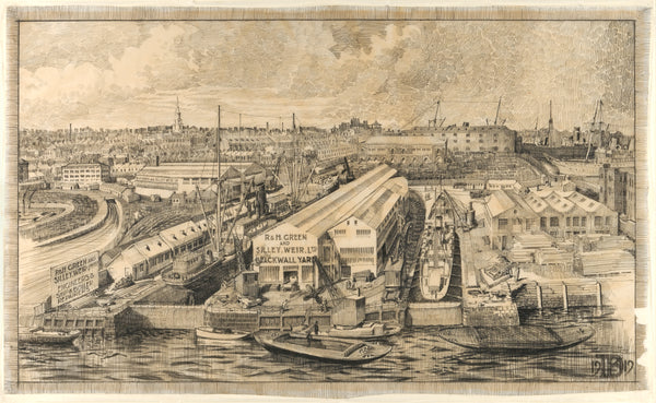 Blackwall Yard, 1919 posters & prints by Unknown