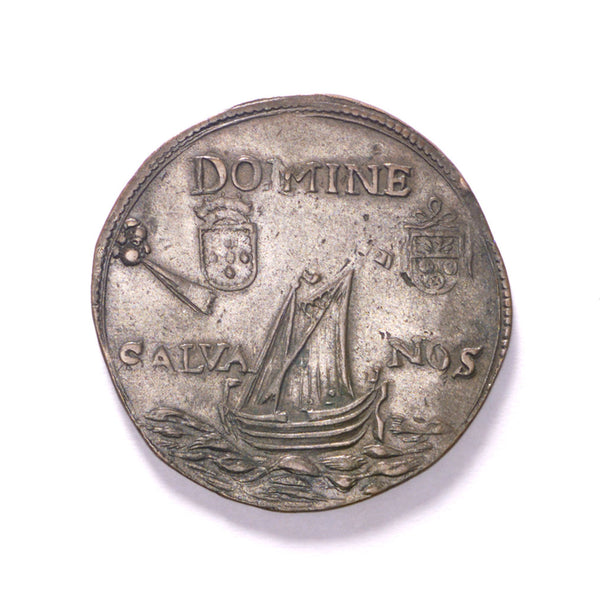 Counter commemorating the state in danger, 1678; obverse posters ...