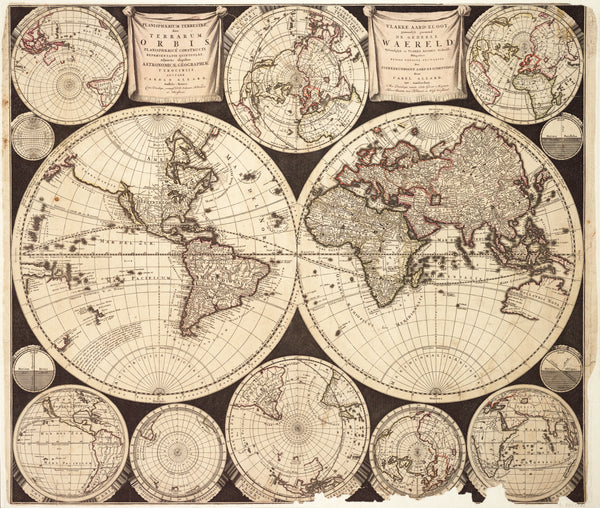 Planisphaerium terrestre sive terrarum orbis posters & prints by Carel ...