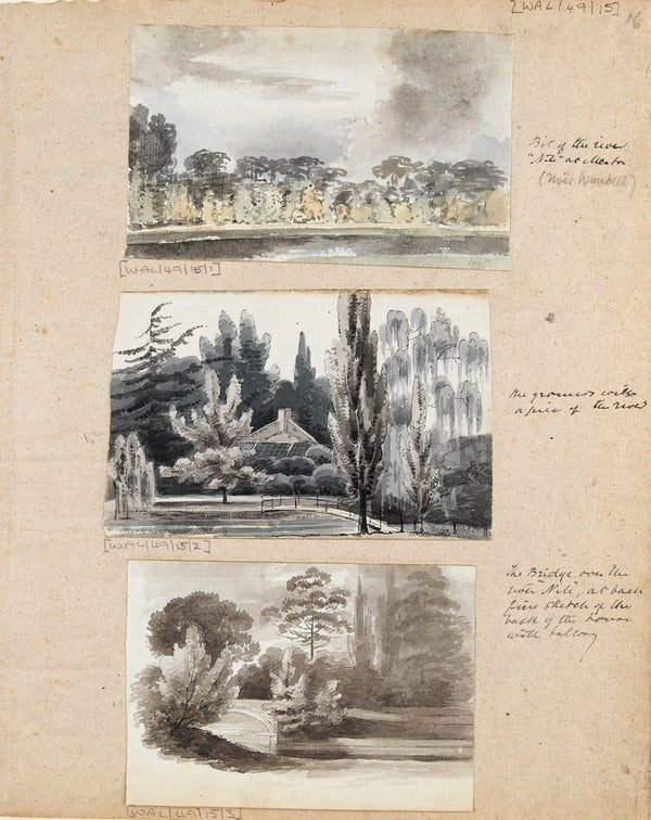 Three view of Merton Place posters & prints by Thomas Baxter