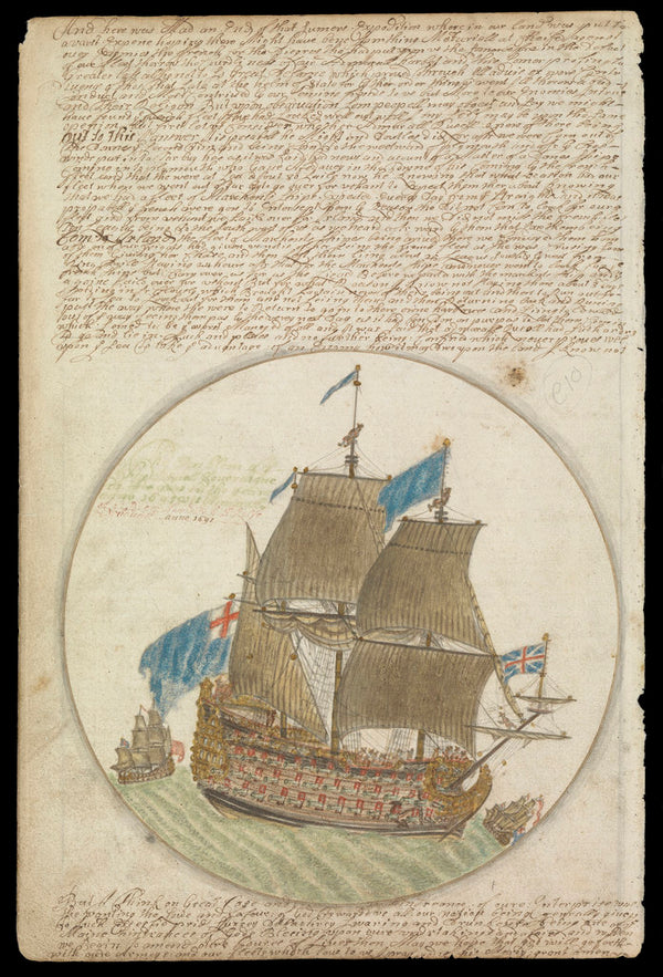 Plate from the journal of Edward Barlow, made 1695-1703 posters ...