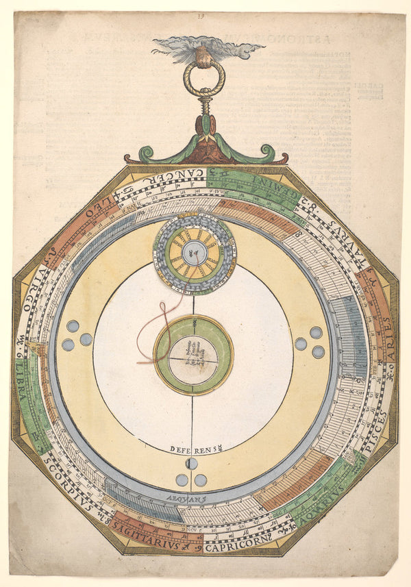 Volvelle for determining the particular path of Mercury posters ...