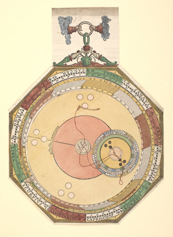 Volvelle to explain the path of the planet Mars posters & prints by ...