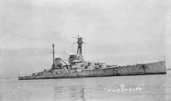 German battlecruiser 'Hindenburg' 1915, at anchor in Scapa Flow posters ...