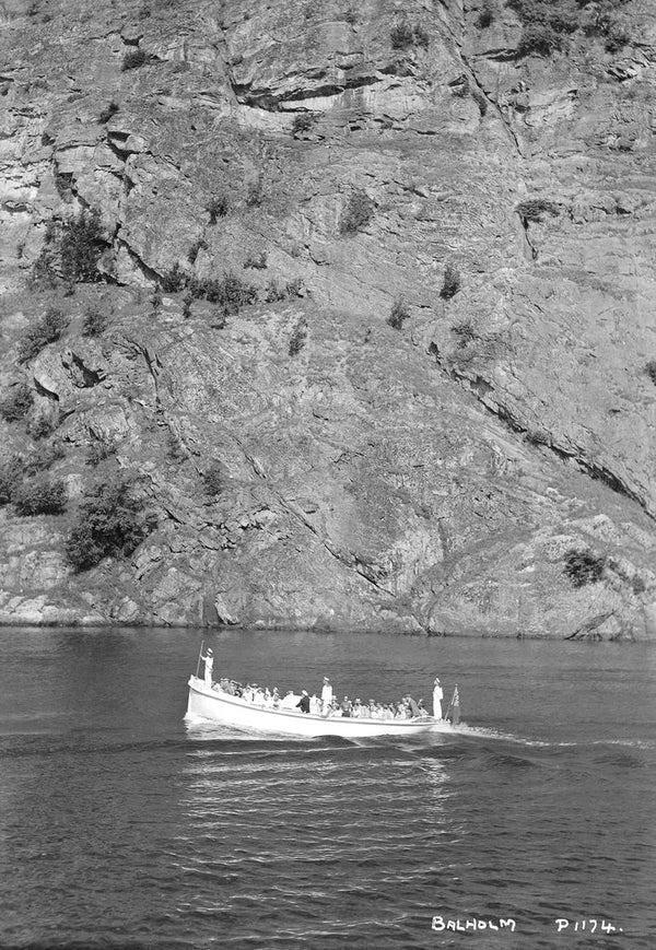 Tender approaching Balholm, Norway posters & prints by Marine Photo Service