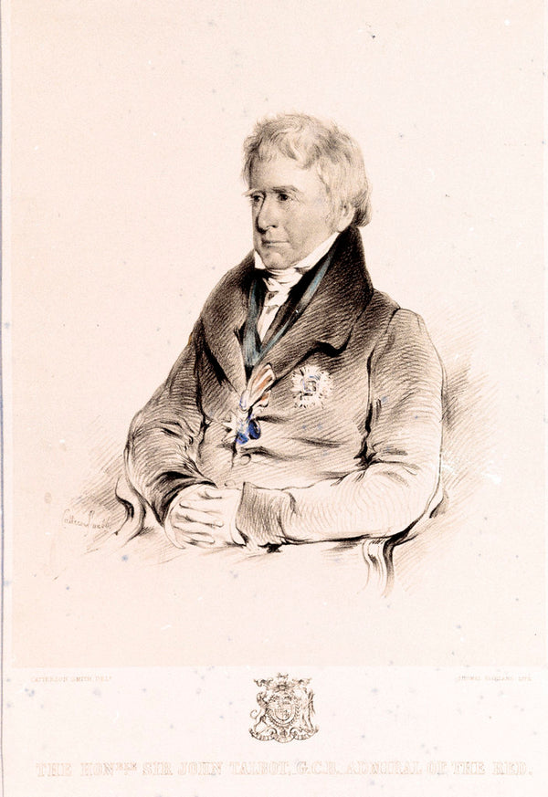 The Honble Sir John Talbot - GCB- Admiral of the Red posters & prints ...
