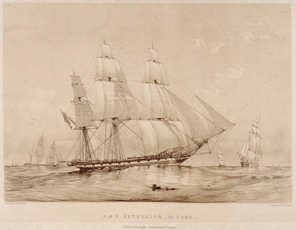 HMS 'Satellite' posters & prints by Henry John Vernon