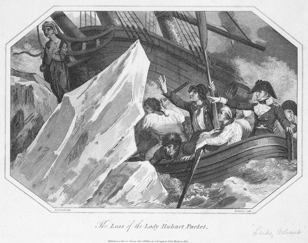 The loss of packet ship 'Lady Hobart' posters & prints by Richard Corbould