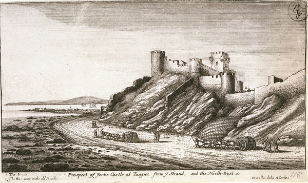 Prospect of Yorke Castle at Tangier, from y Strand, and the northwest ...