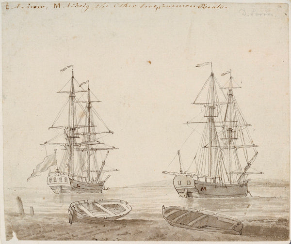 L. A Snow M. A Brig the other two, Common Boats posters & prints by ...