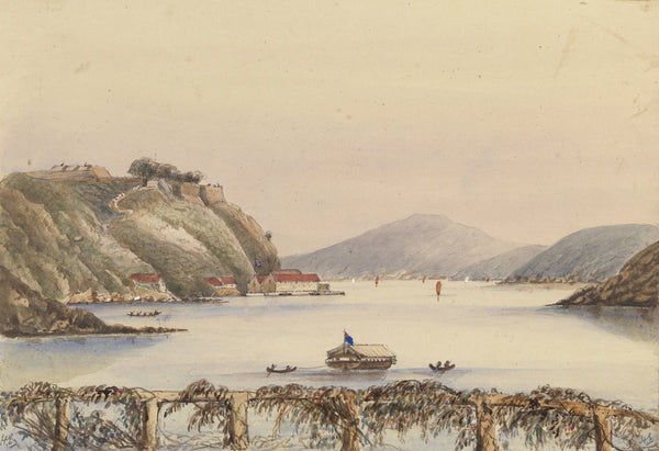 Dockyard at Trincomalee, Ceylon from the Admiralty House posters ...