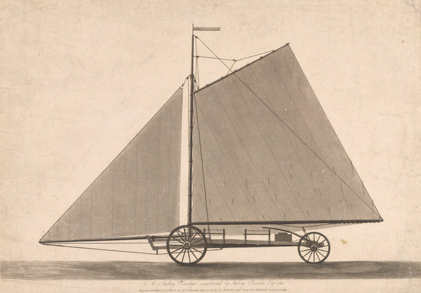 A sailing carriage constructed by Henry Oxenden Esq 1785 posters ...