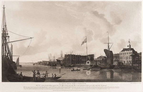 Woolwich dockyard posters & prints by Robert Dodd
