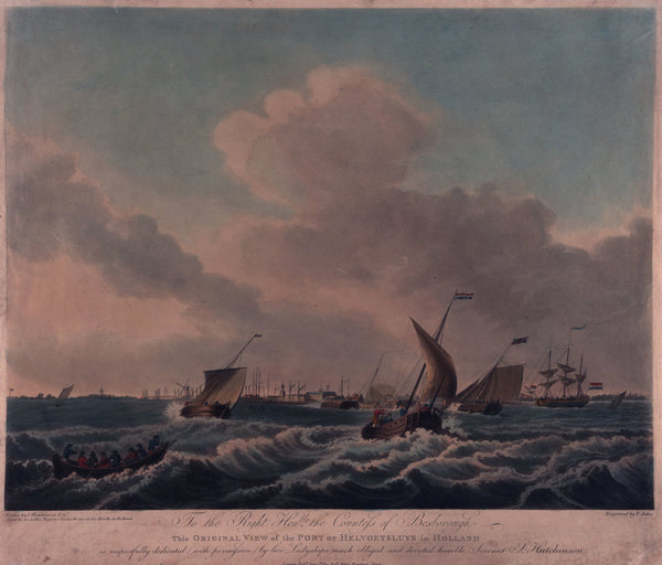 View of the port of Helvoetsluys, Holland posters & prints by S. Hutchinson